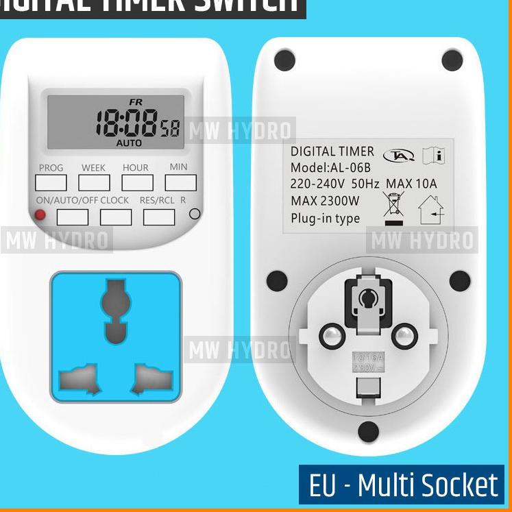 Interruptor de temporizador Digital programable Bhasy - 16 programable On / Off 34 programable ...