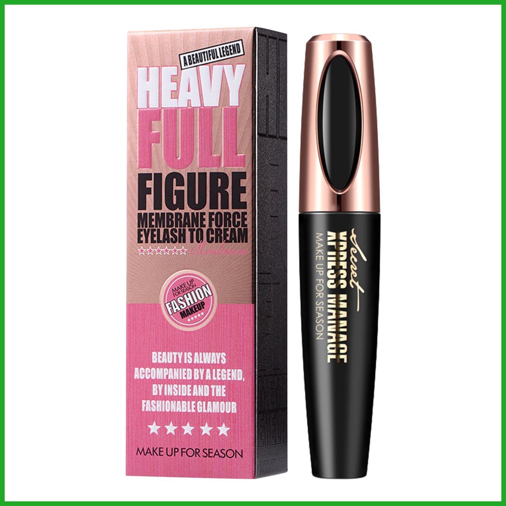 Rímel De Fibra De Seda 4D Para Pestañas Effet Alarga El Crecimiento De Las , Volumen Negro ...