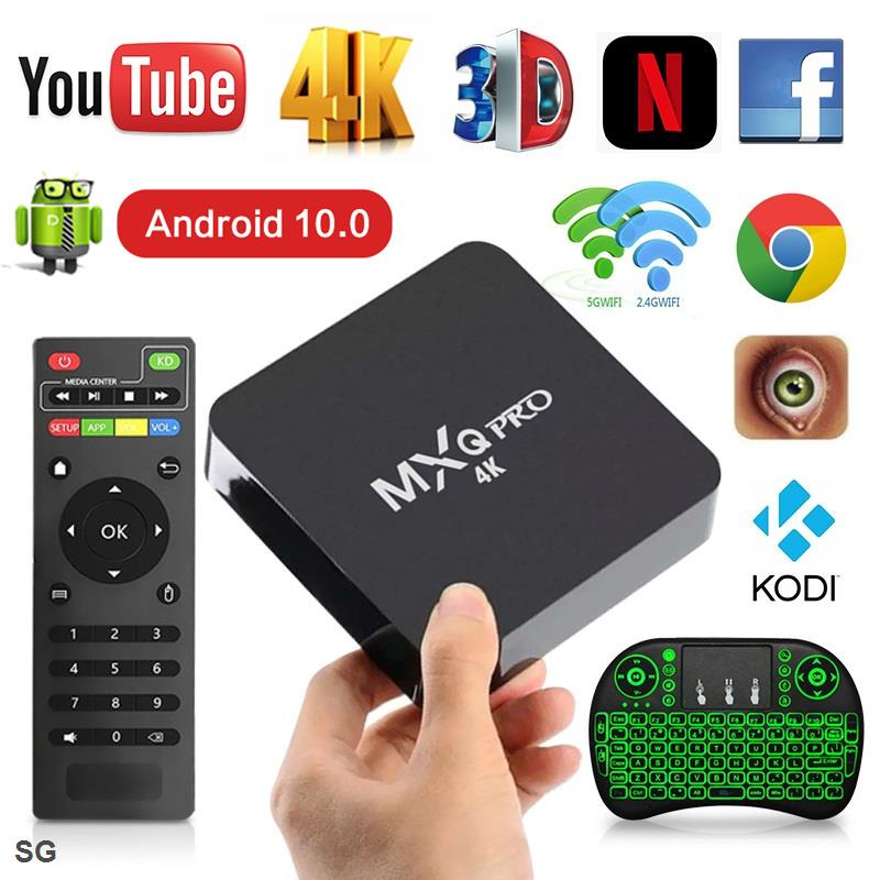 Caja De tv Nuevo mxq pro android box 4k 5g smart + mini Teclado ...