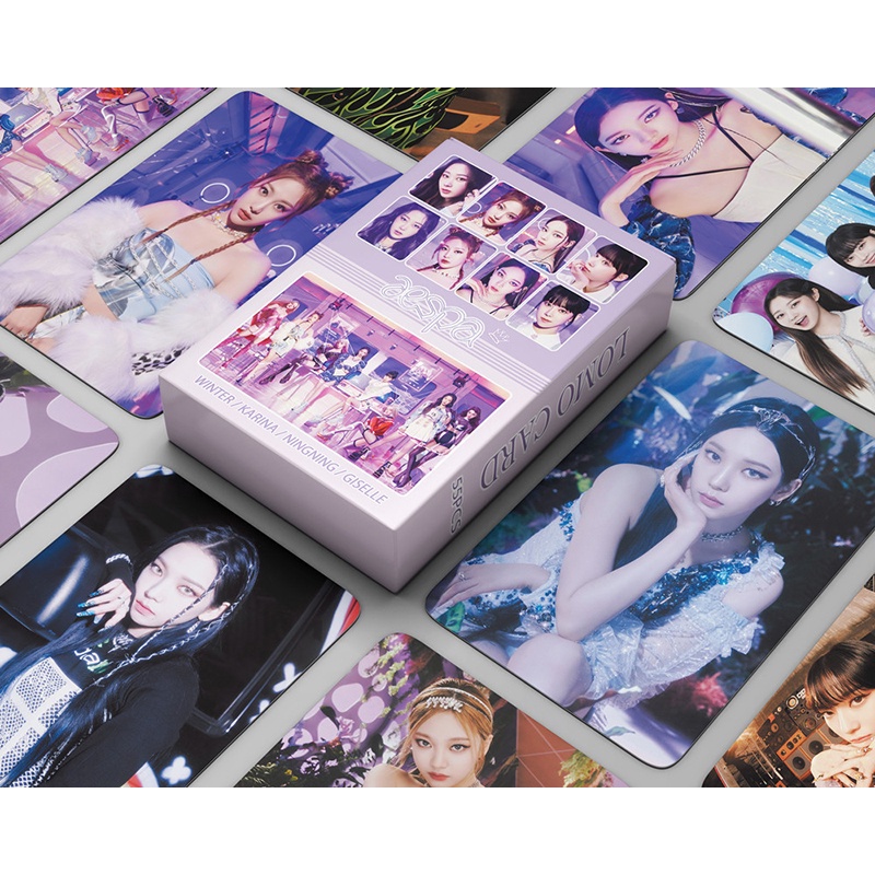 KARINA WINTER GISELLE NINGNING Cards Aespa Armageddon Photocards 55PCS ...