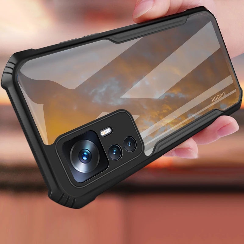 Para Xiaomi 12T/Mi 12T Pro Funda Transparente Acrílico Resistente Cubierta Trasera Para 11T 10T ...