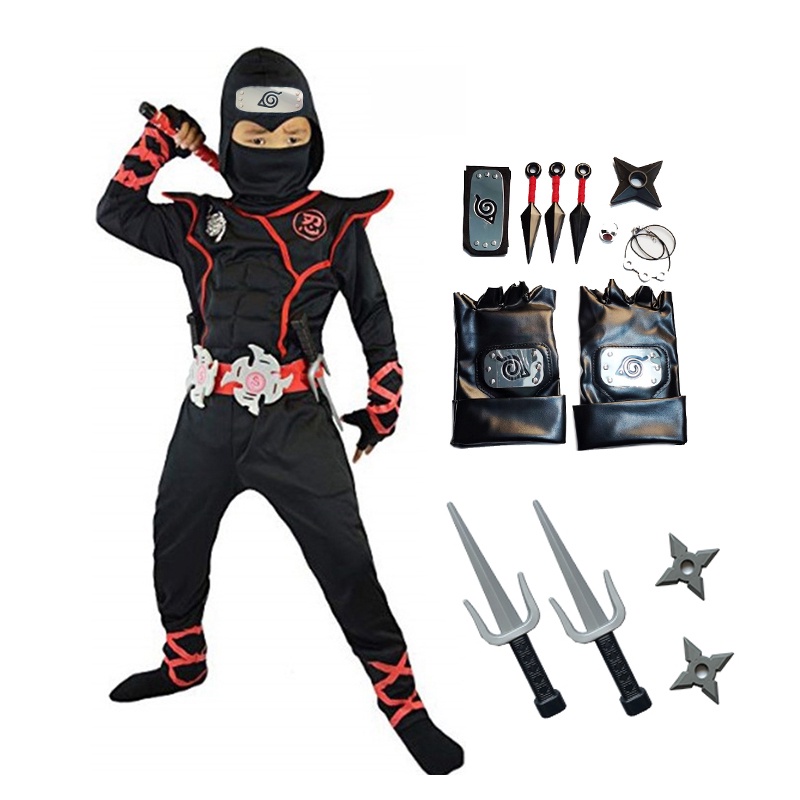 Disfraz De Ninja Naruto Para Niños , Cosplay De Año Nuevo , Conjunto ...