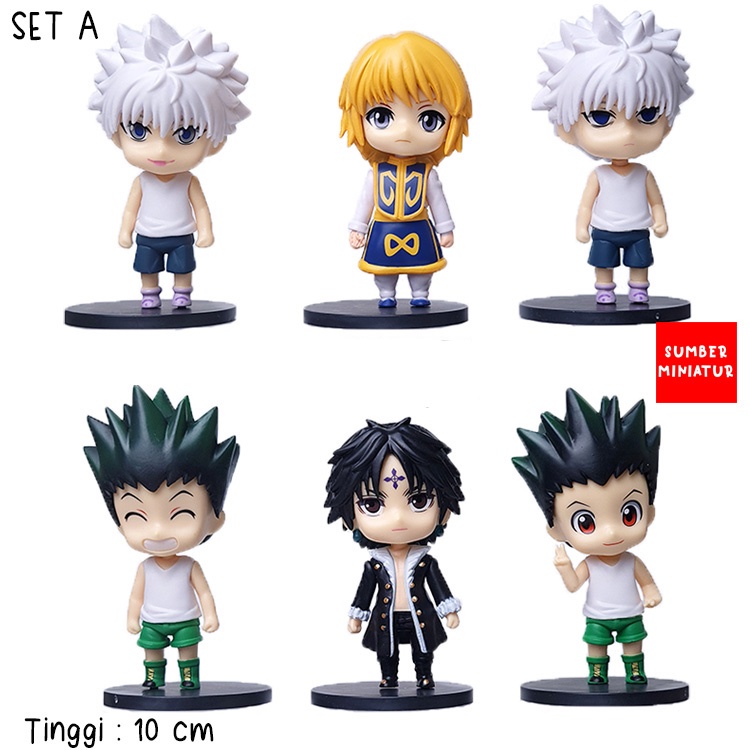 El juego de figuras Hunter x Hunter Chibi Gon-Kurapika contiene 6 ...