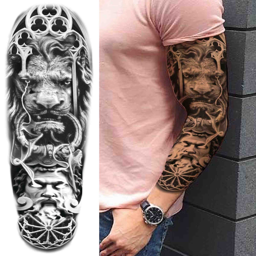 Hermoso Realista Ojo Tribal Timón Tatuaje Temporal Para Los Hombres Las ...
