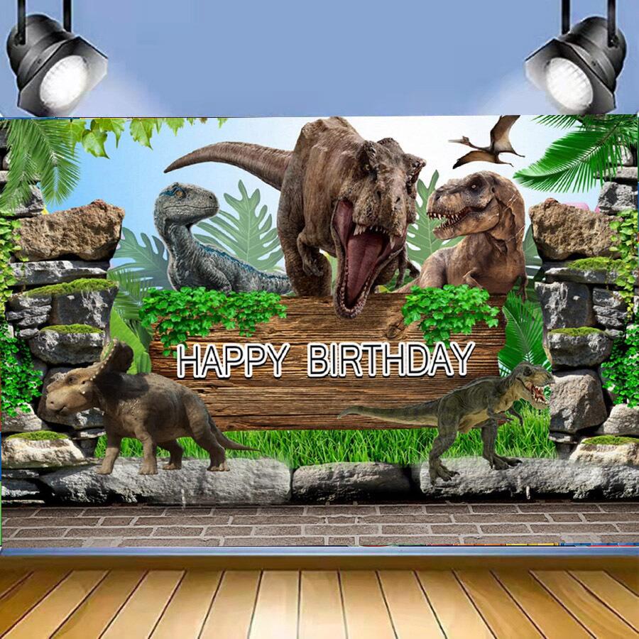 Dinosaurio Mundo Jurásico Tema De Fondo De Los Niños Fiesta De ...