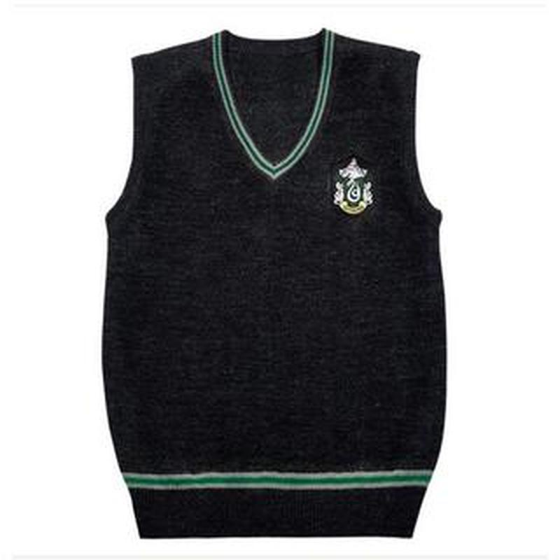 Conjunto De Disfraces De Harry Potter Suéter Chaleco Vestido Gryffindor Slytherin Capa Cosplay ...