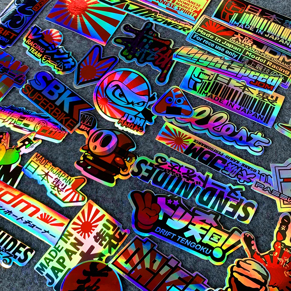 40 Piezas Pegatina JDM Estilo Japonés Emblemas Pegatinas Calcomania ...