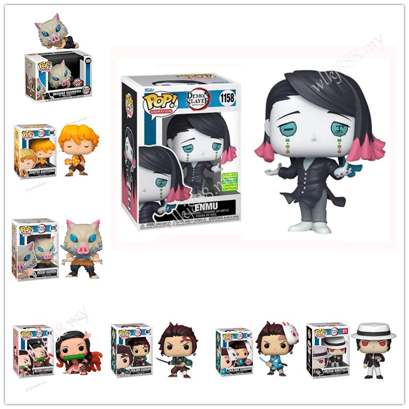 Funko Pop Demon Slayer 1158 Inosuke 1090 Enmu Anime Articulado Figura ...