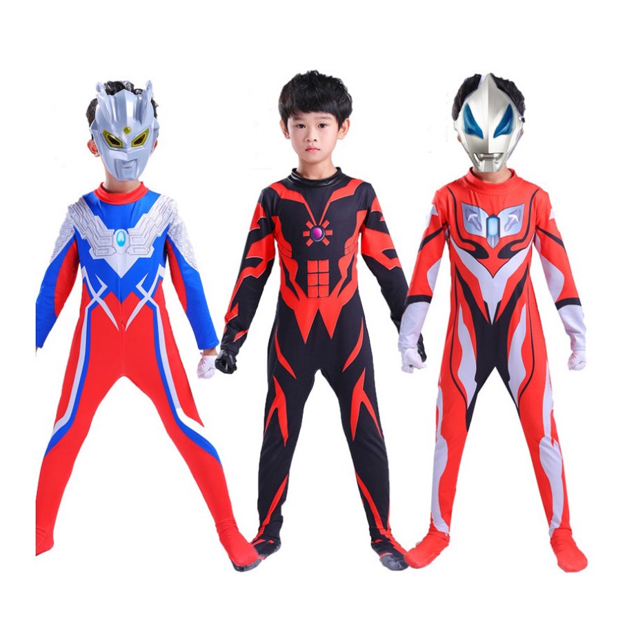 Bebé Niños Halloween Ultraman Tiga Zero Belial Ginga Geed Cosplay ...