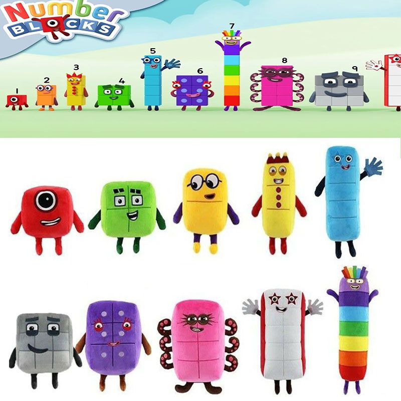 Numberblocks Muñeco De Peluche Educativo Bloques De Números Juguetes ...