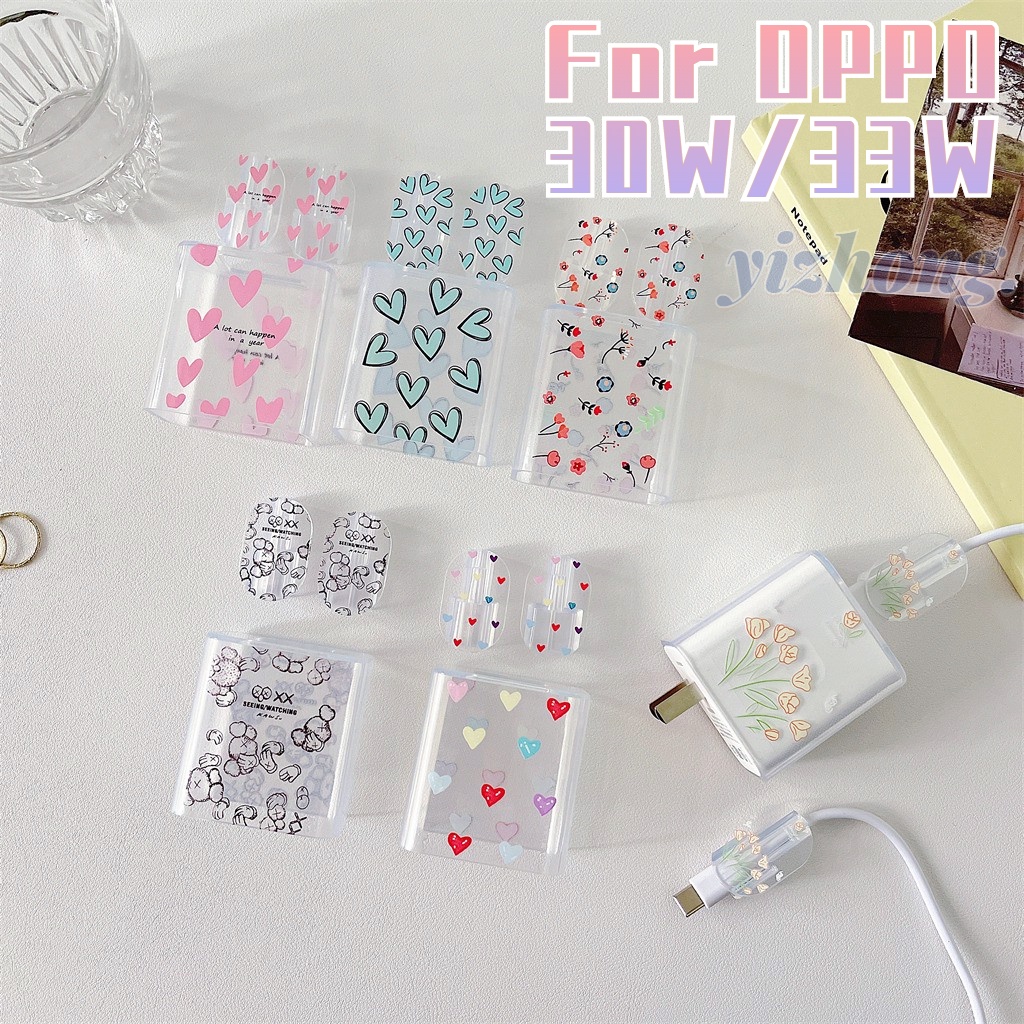 Funda De Cargador Para OPPO 30W 33W Cable De Enchufe De Carga Rápida Cubierta Suave De Mordedura ...