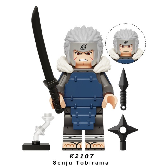 Lego Tobirama Naruto héroe Sonic Ninjago Sasuke Elmo Luffy Mario ...