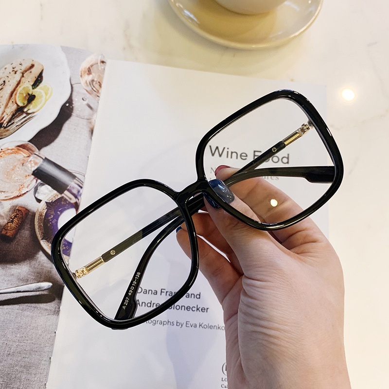 Retro Cuadrado Mujeres Gafas Marco Moda Claro Anti-Rayos Fluorescentes ...