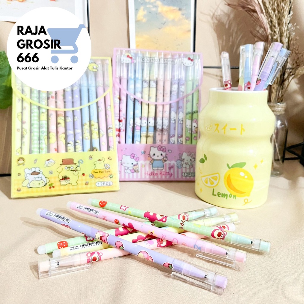 Odemei LOTSO Bolígrafo Borrable Lindo Bolígrafos De Papelería Escolar ...