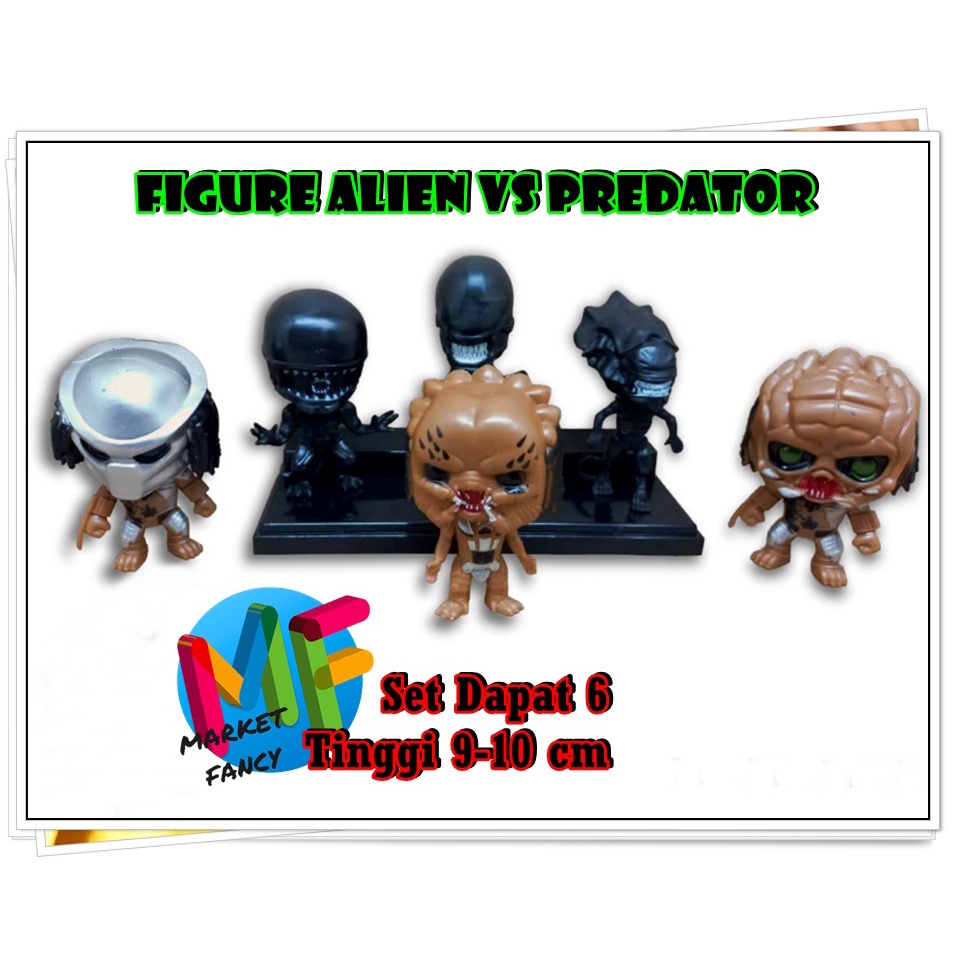 Juego De Exhibición De Figuras De Alien vs Predator Obtenga 6 Piezas ...