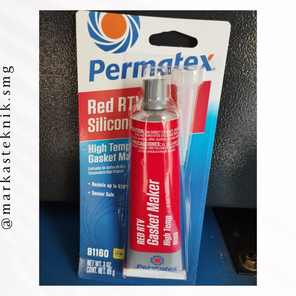 Permatex Junta De Silicona RTV Roja De Alta Temperatura | Shopee Colombia