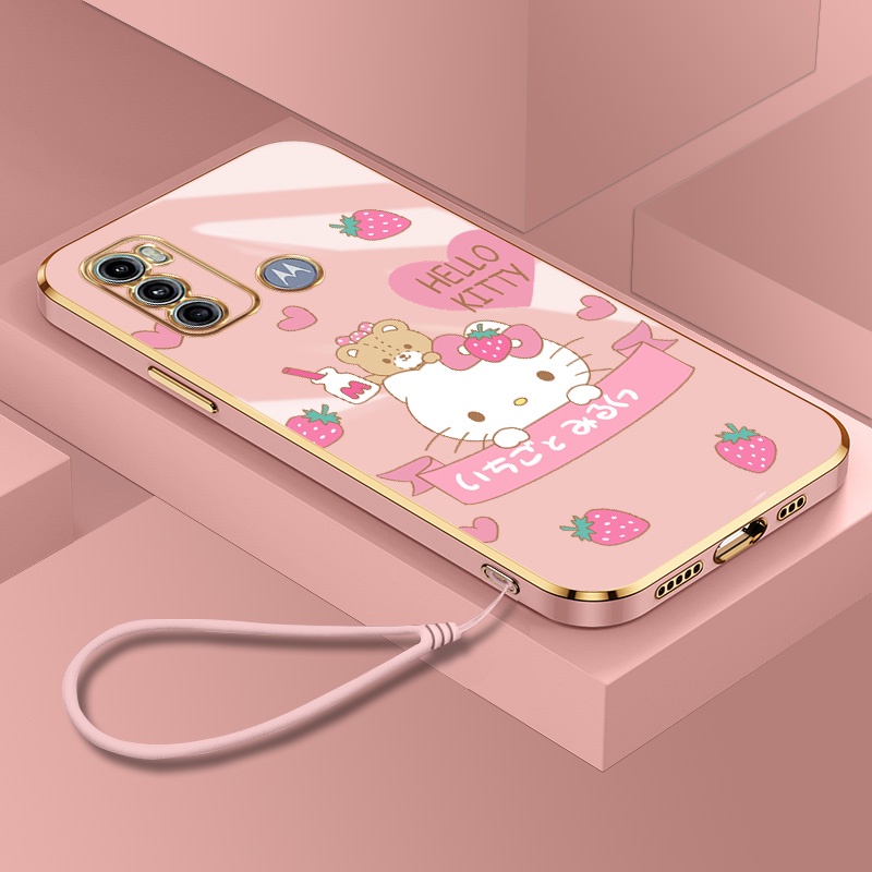 Carcasa De Hello Kitty De Dibujos Animados Para Motorola Moto G60 G50
