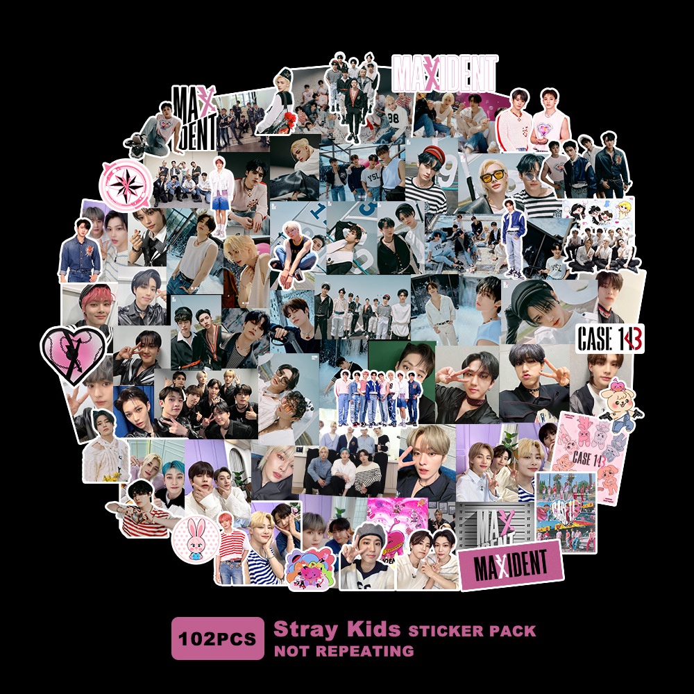 76-102pcs/set STRAY KIDS Cartoon Stickers ODDINARY MANIAC MAXIDENT ...