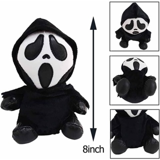 Scream Ghostface Plush Toy, 20cm Halloween Ghost Face Plushies Doll ...