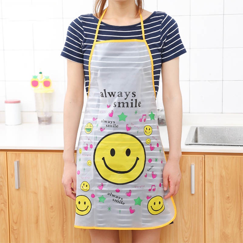 Doraemon Impermeable Hello Kitty Delantales Anti Aceite 1pc Cocina Pvc