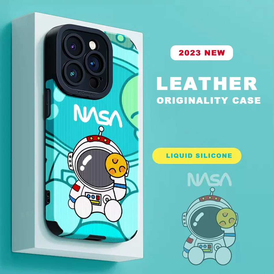 Funda De Cuero De Astronauta Para IPhone 11 12 13 14 Pro MAX 11Pro ...