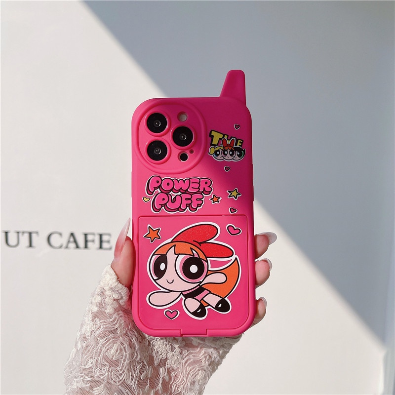 Teléfono Nokia Retro Lindo De Dibujos Animados The Powerpuff Girls Flip ...