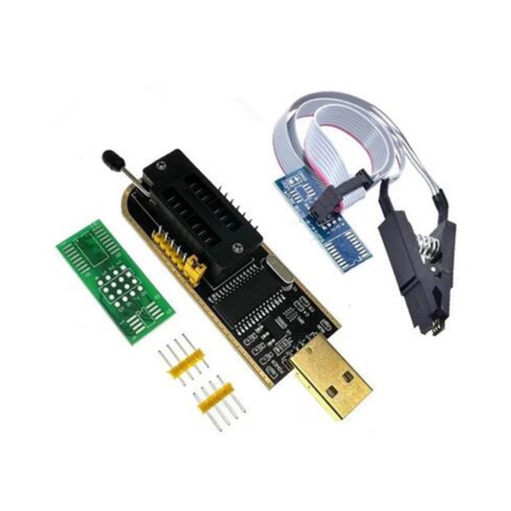 CH341A 24 25 Series Flash BIOS Módulo Programador USB + SOIC8 SOP8 Clip De Prueba Para EEPROM ...