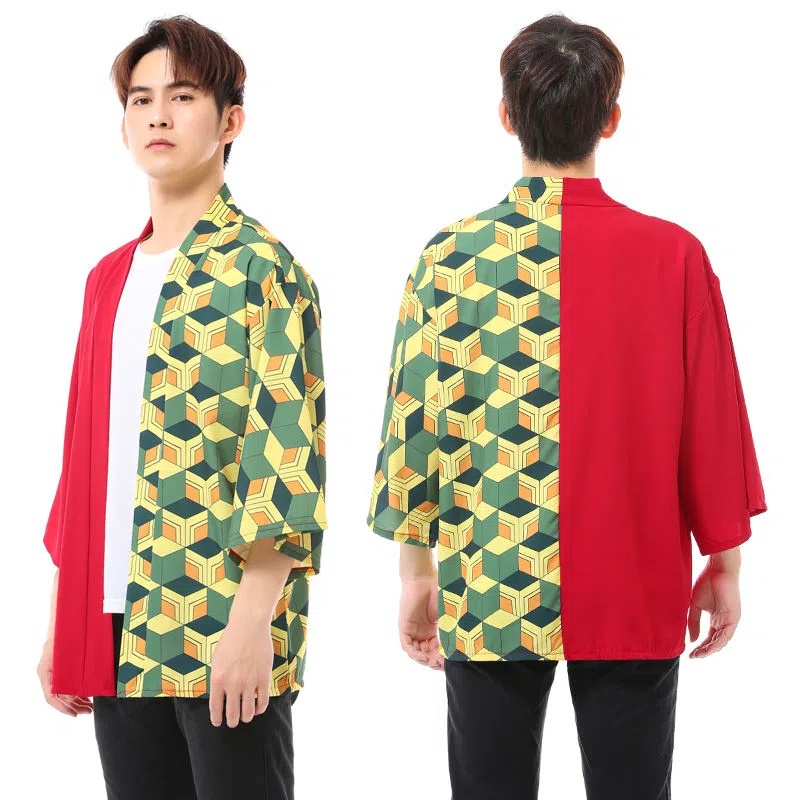 Abrigo kimono Para Niños Demon Slayer Cosplay kamado Tanjiro Nezuko ...