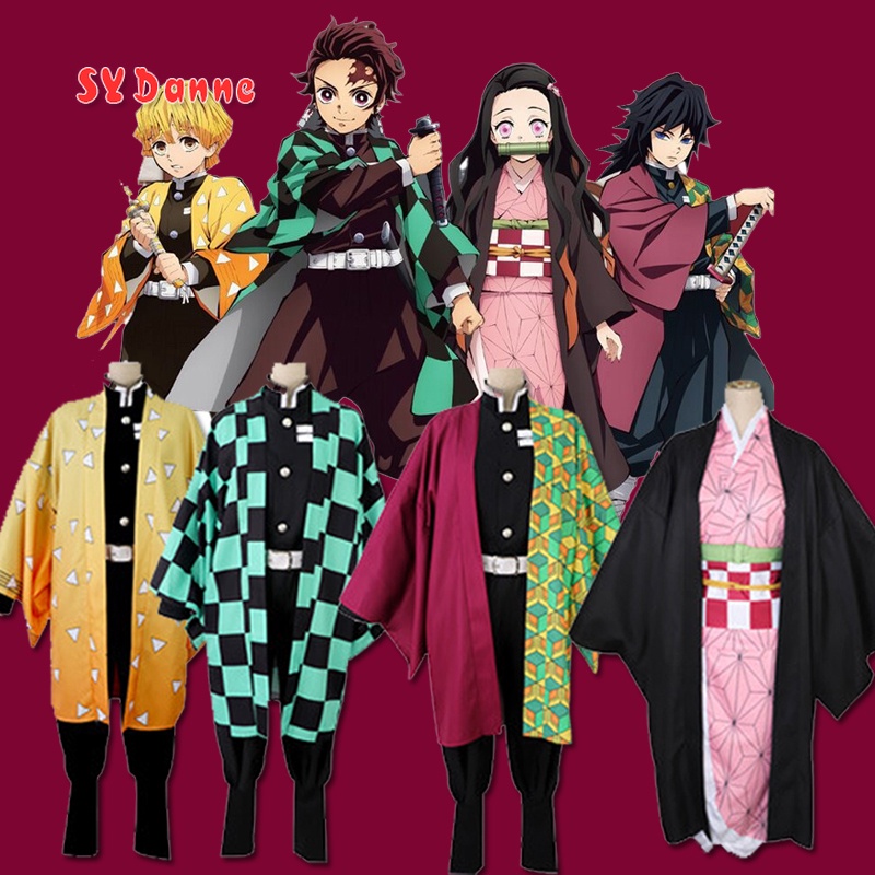 Anime Demon Slayer Niños Cosplay Disfraz Kamado Tanjirou Nezuko ...