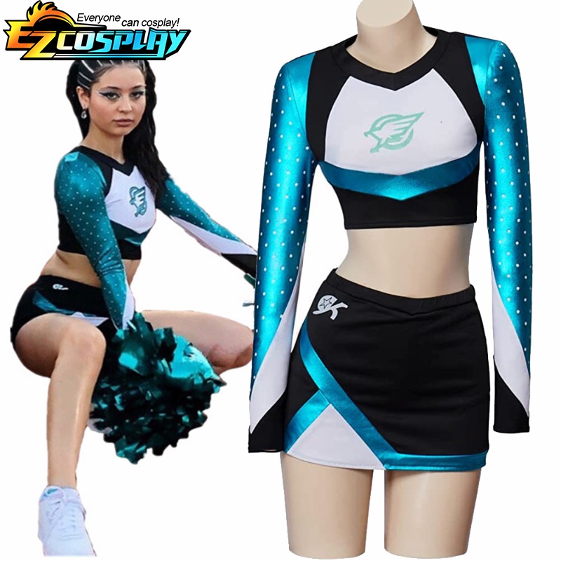 Uniforme De Animadora De Euphoria Maddy Traje De Manga Larga Crop Top ...