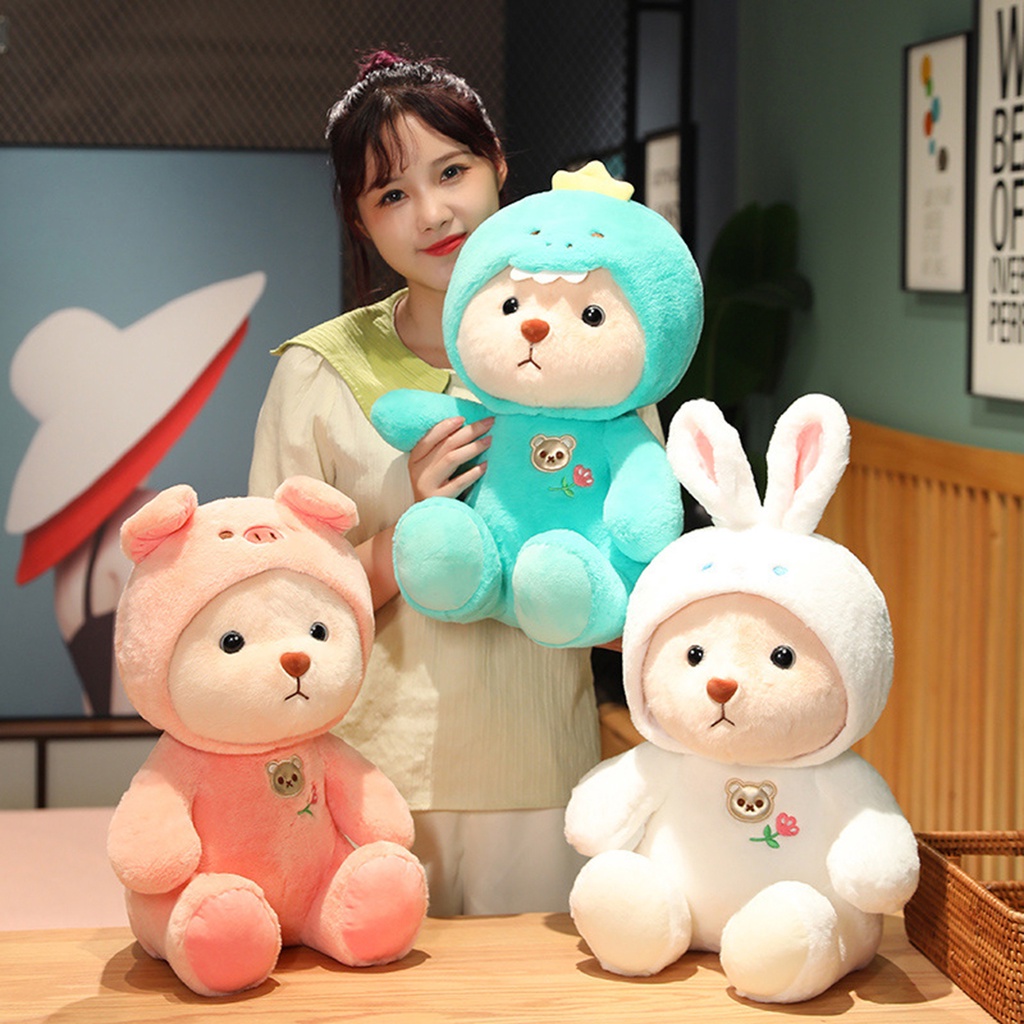 Kawaii Cross-Dressing Piggy Peluche Suave Animal De Dibujos Animados ...