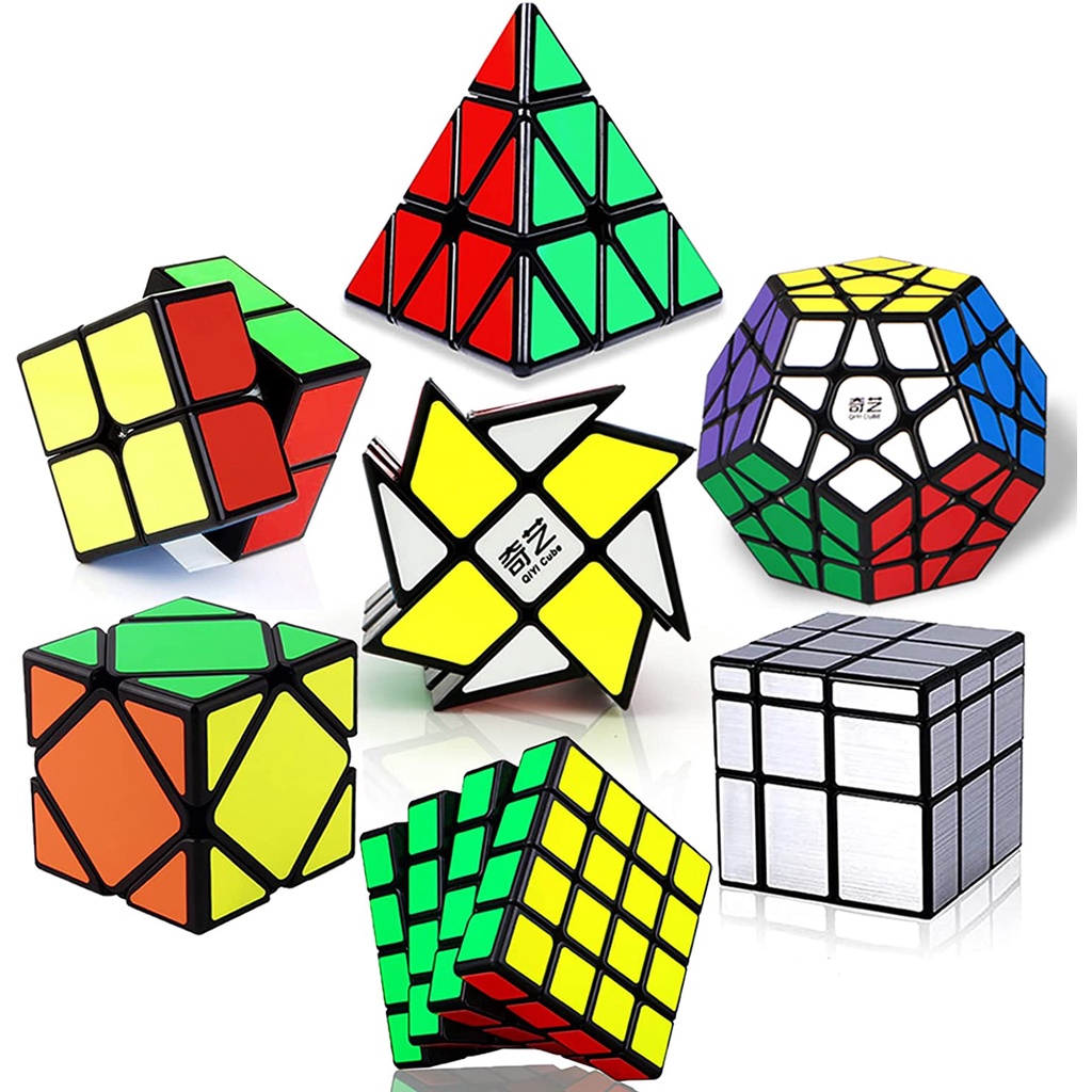 Qiyi Speed Cube 2x2 3x3 4x4 Megaminx Molino De Viento Cubo De Espejo Y ...