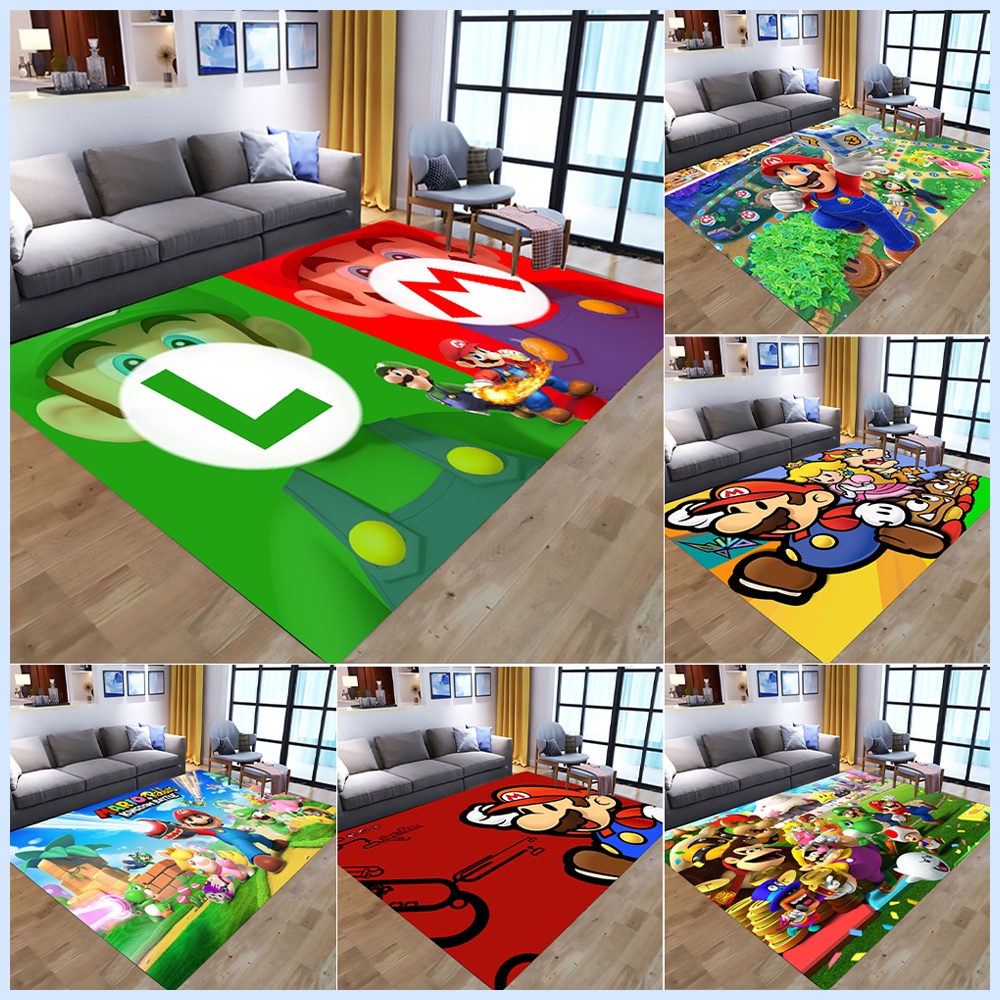 Alfombras De Super Mario Para Dormitorio Alfombrilla De Piso De Dibujos ...