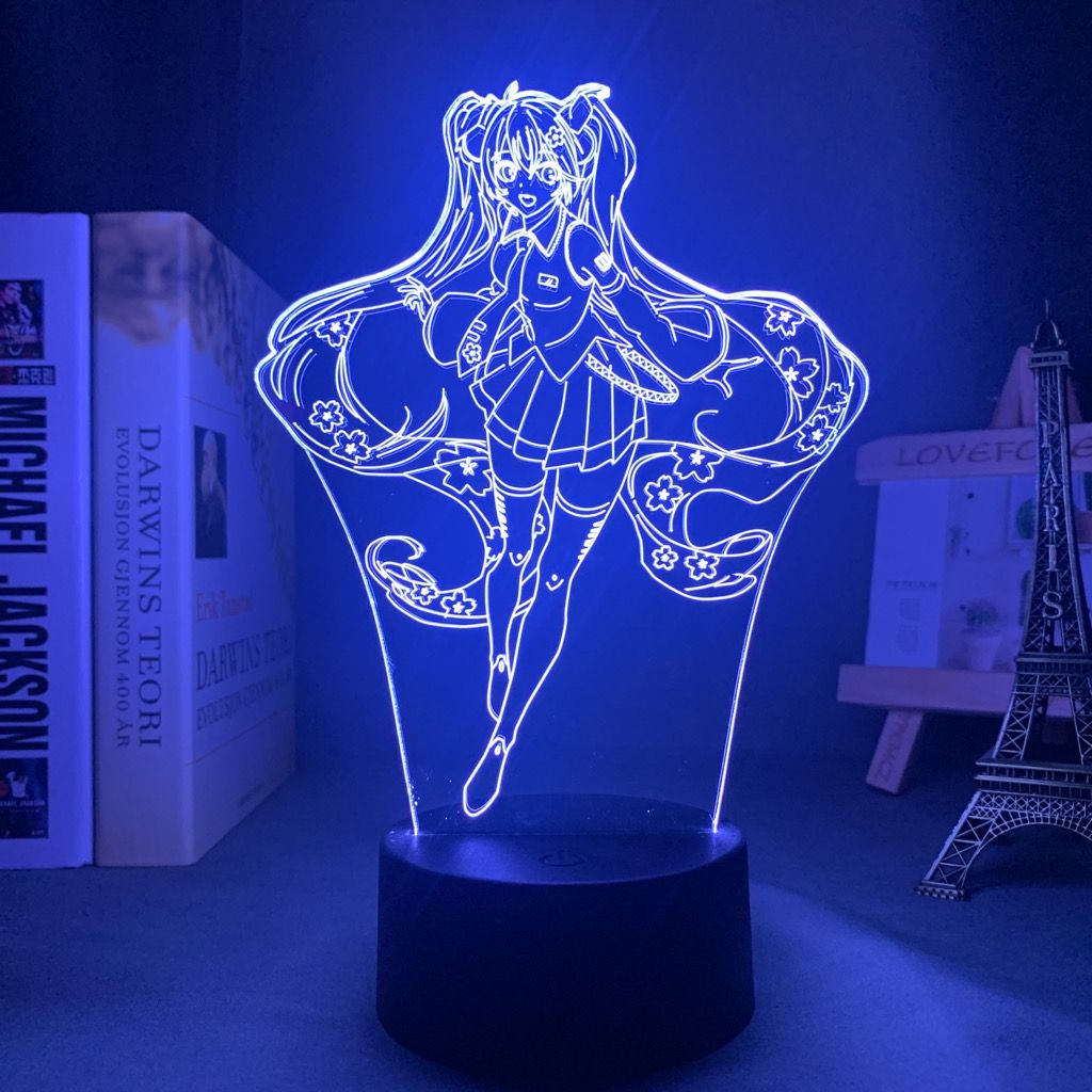 Hatsune MIKU LED Luz De Noche De Cabecera Yingchu Figura De Cambio De ...
