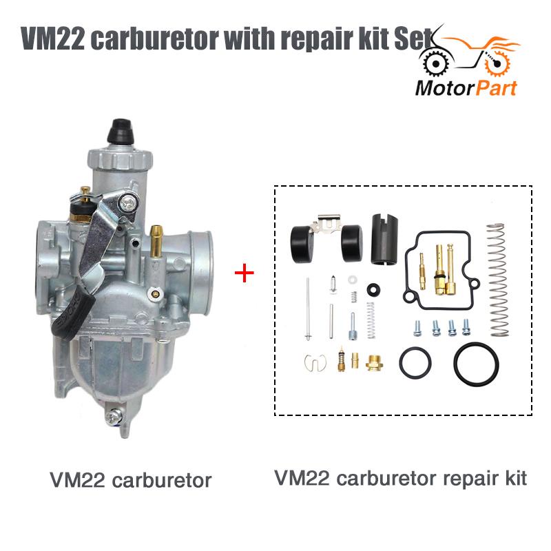 MOTOPARTS SHOP Mikuni VM22 PZ26 26mm Carburador Con Kit De Reparación Para 125 140 150 160cc ...