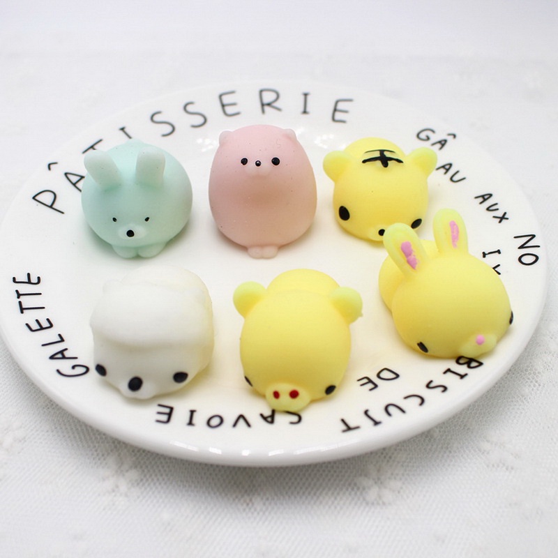Divertido Squishy Eye Popping Flippy Squeeze Toys Verde Amarillo Gusano ...