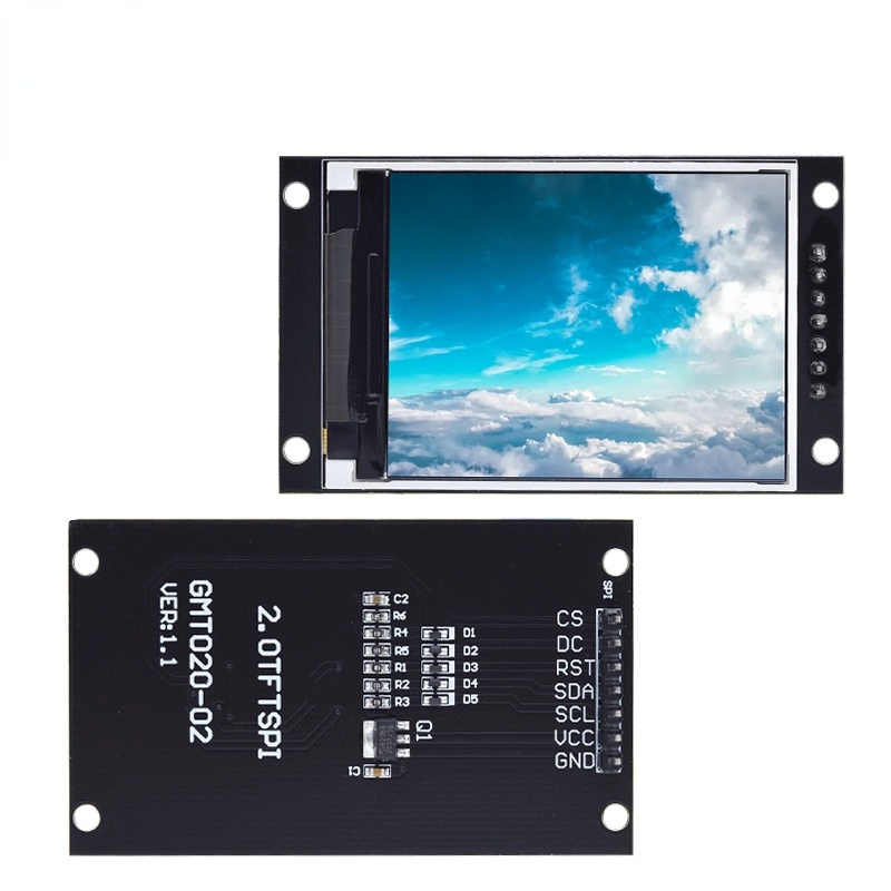 Pantalla TFT De 2,0 Pulgadas Unidad LCD OLED IC ST7789V 240RGBx320 Interfaz SPI De Matriz De ...