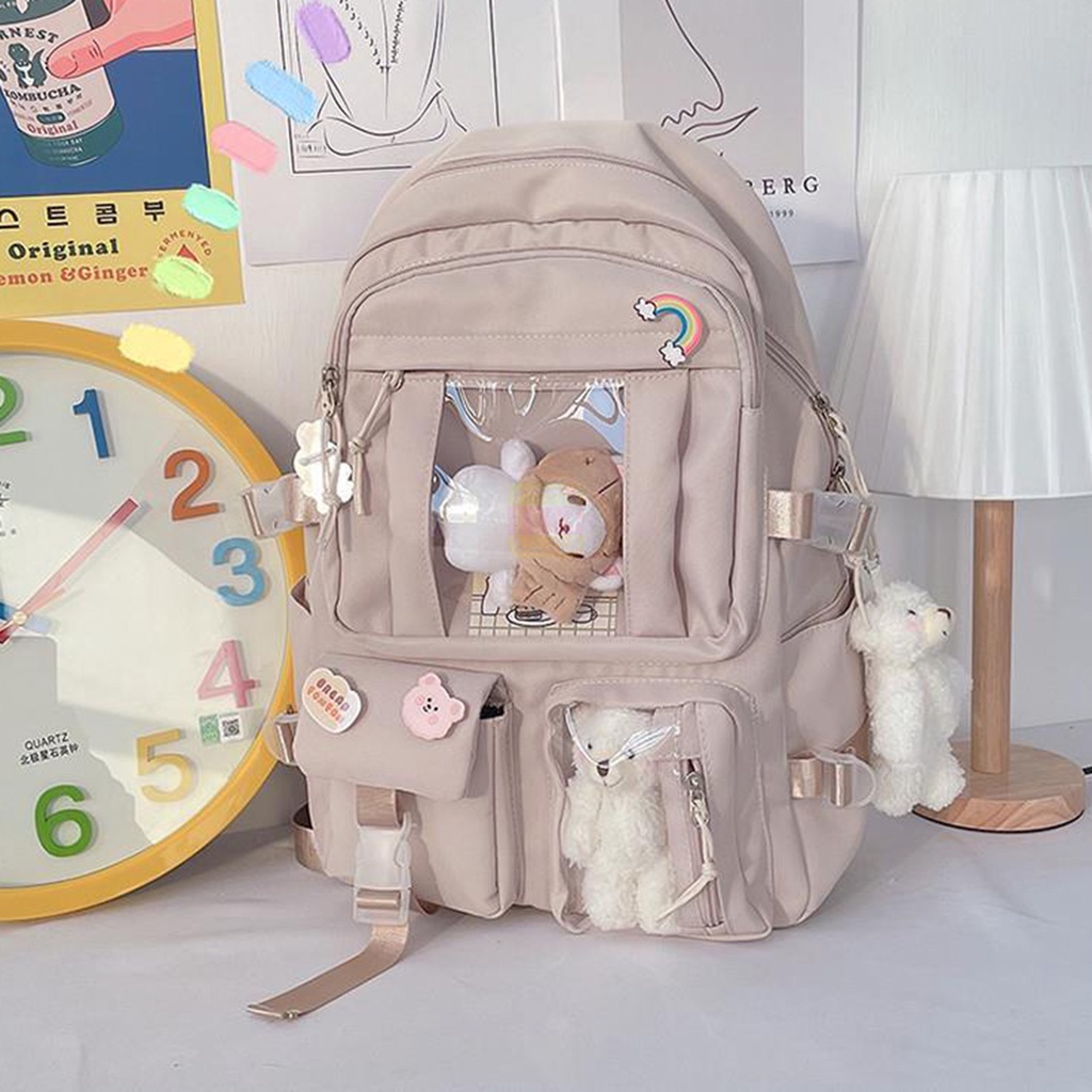 Bolso Escolar Para Niñas Y Niños En 4 Colores Morado Azul Negro Cremoso ...