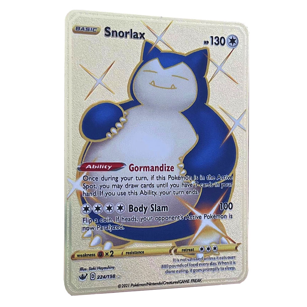 DIY Mega Lucario GX Golden Pokemon Cards En Inglés Iron Metal Pokmo ...