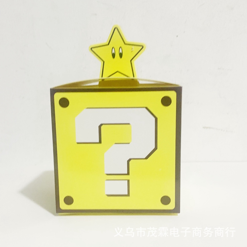 Super Mario Bros Caja De Regalo Bolsa De Dibujos Animados Accesorios De ...