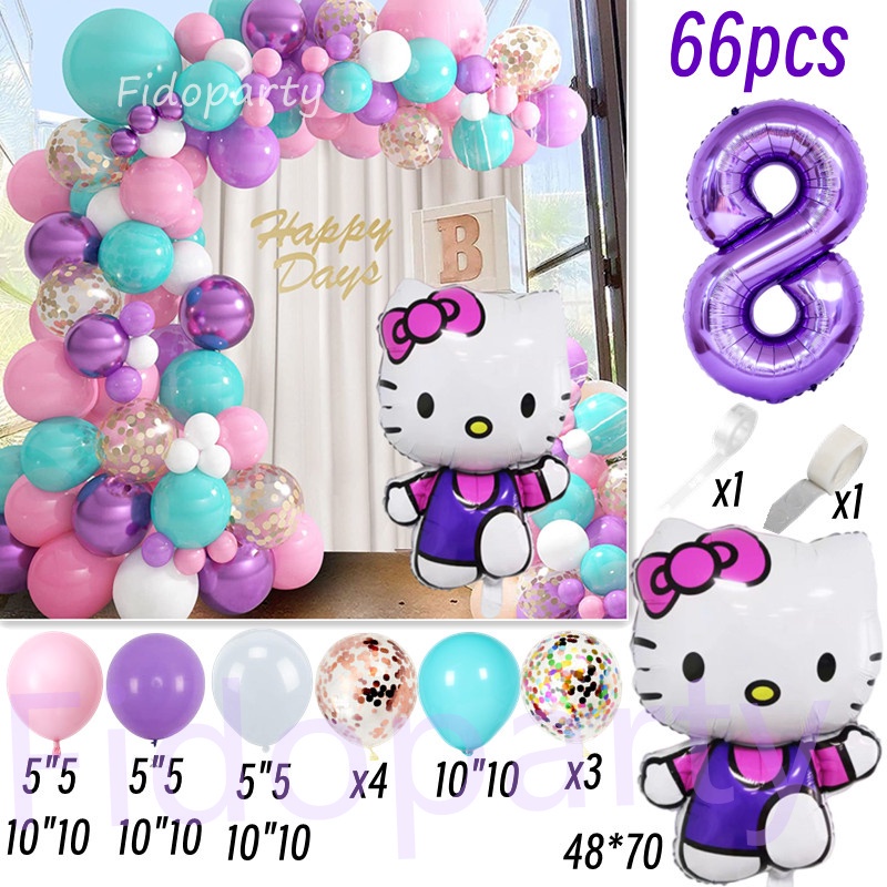 Decoraciones Con Globos De Hello Kitty