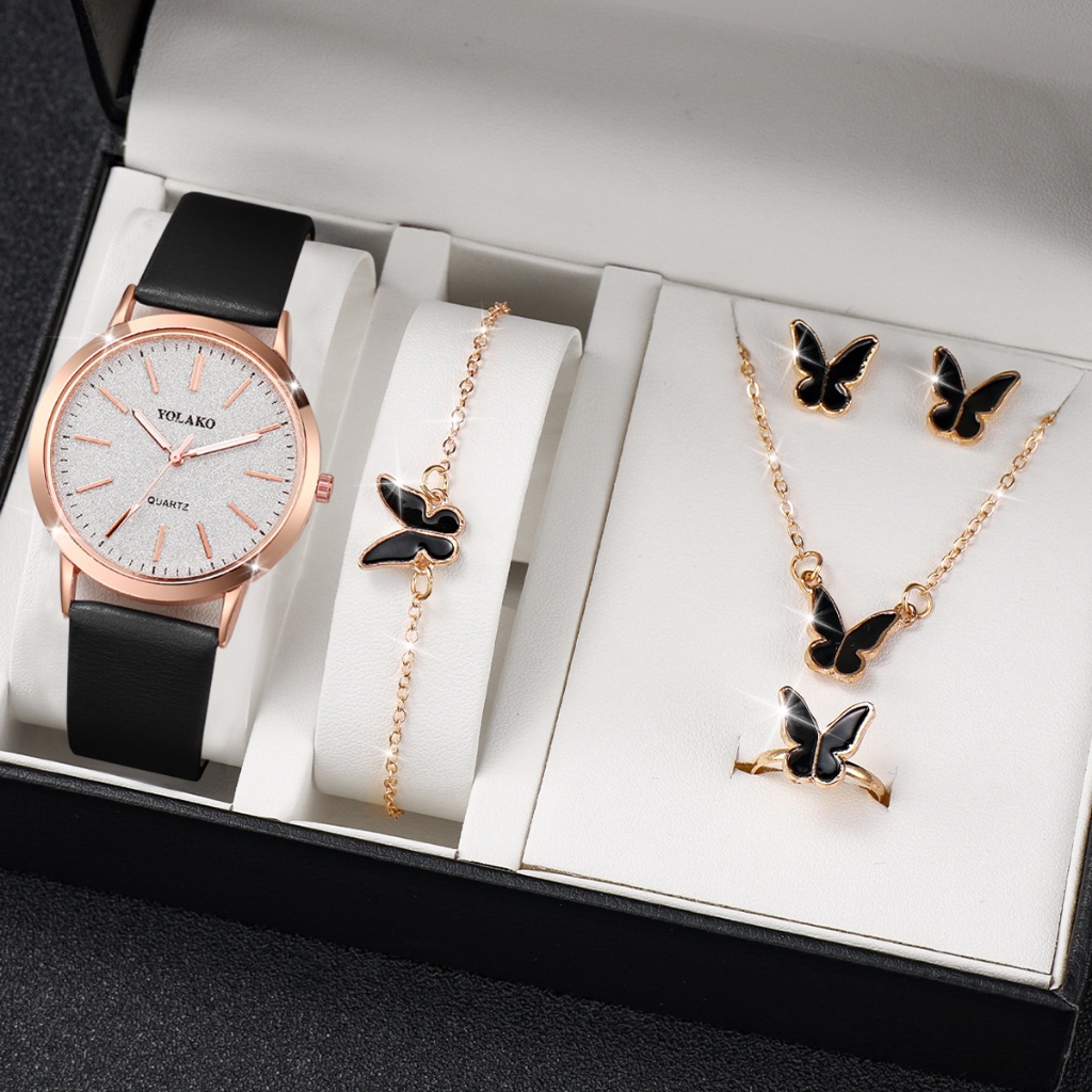 Reloj Minimalista De Mujer Con Esfera De Purpurina De Cuarzo Versátil ...