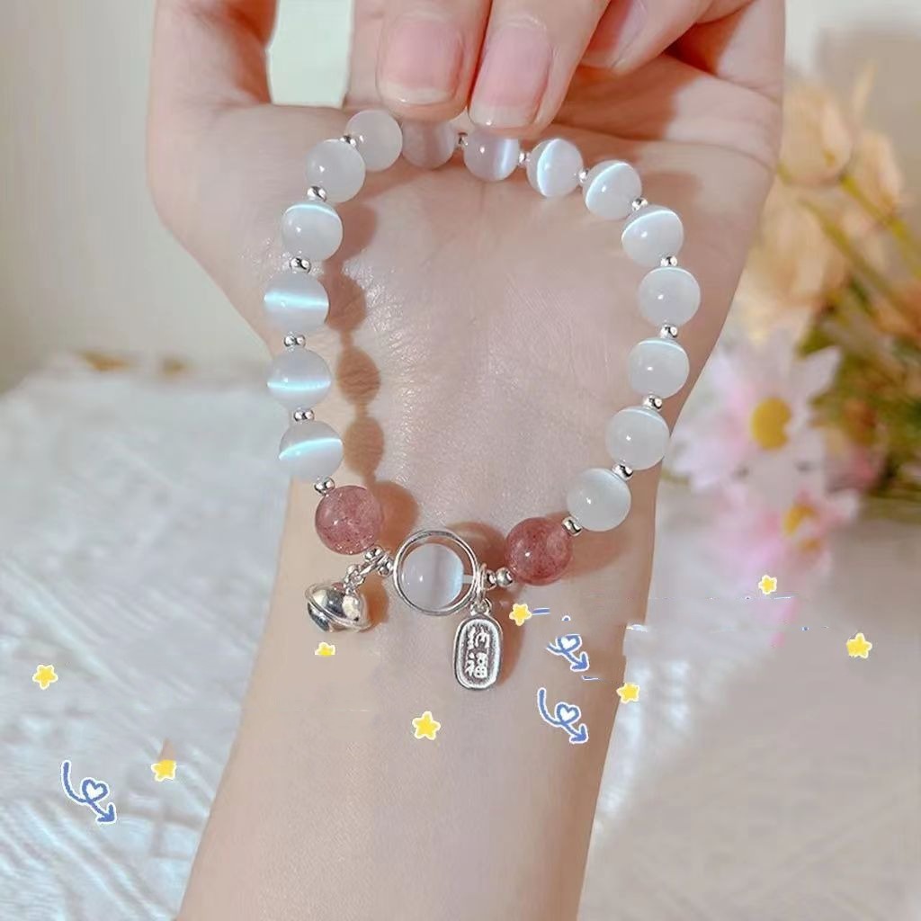Pulsera De Piedra Lunar Opal Aquamarine Versión Coreana Nuevo Estilo ...