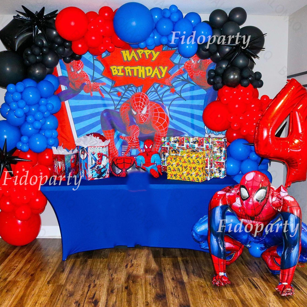 93 Globos Marvel Superhéroe Spiderman Guirnalda Arco Kit Fiesta De ...