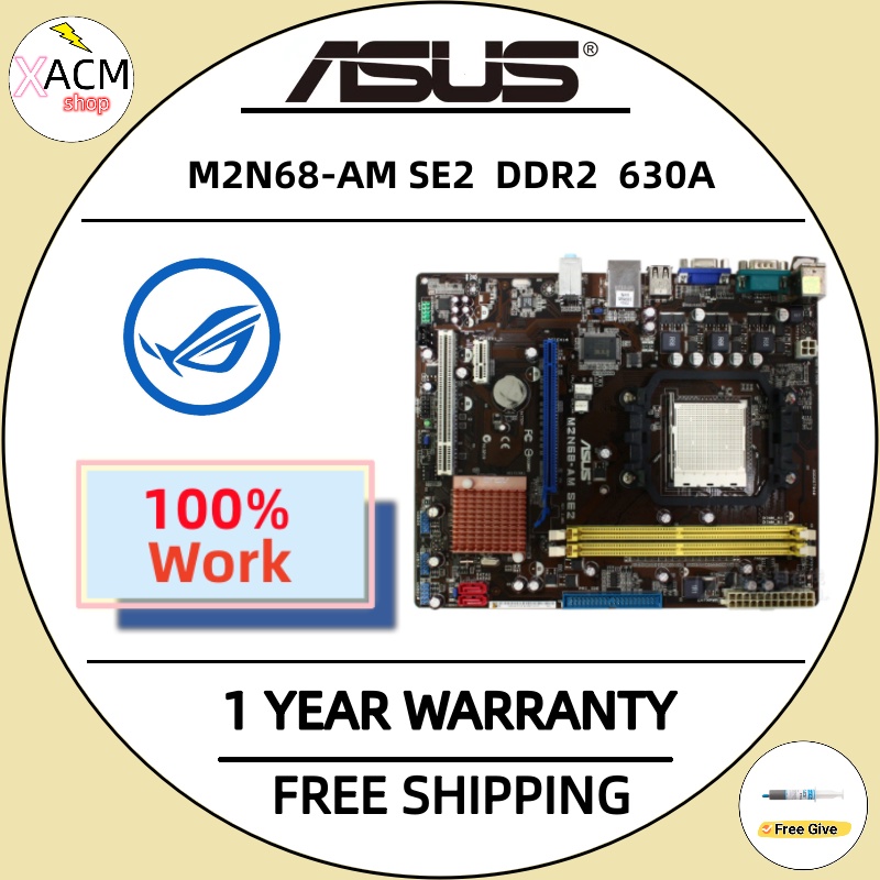 Placa Base AMD Usada NVIDIA GeForce 7025 630a Para ASUS M2N68-AM SE2 ...