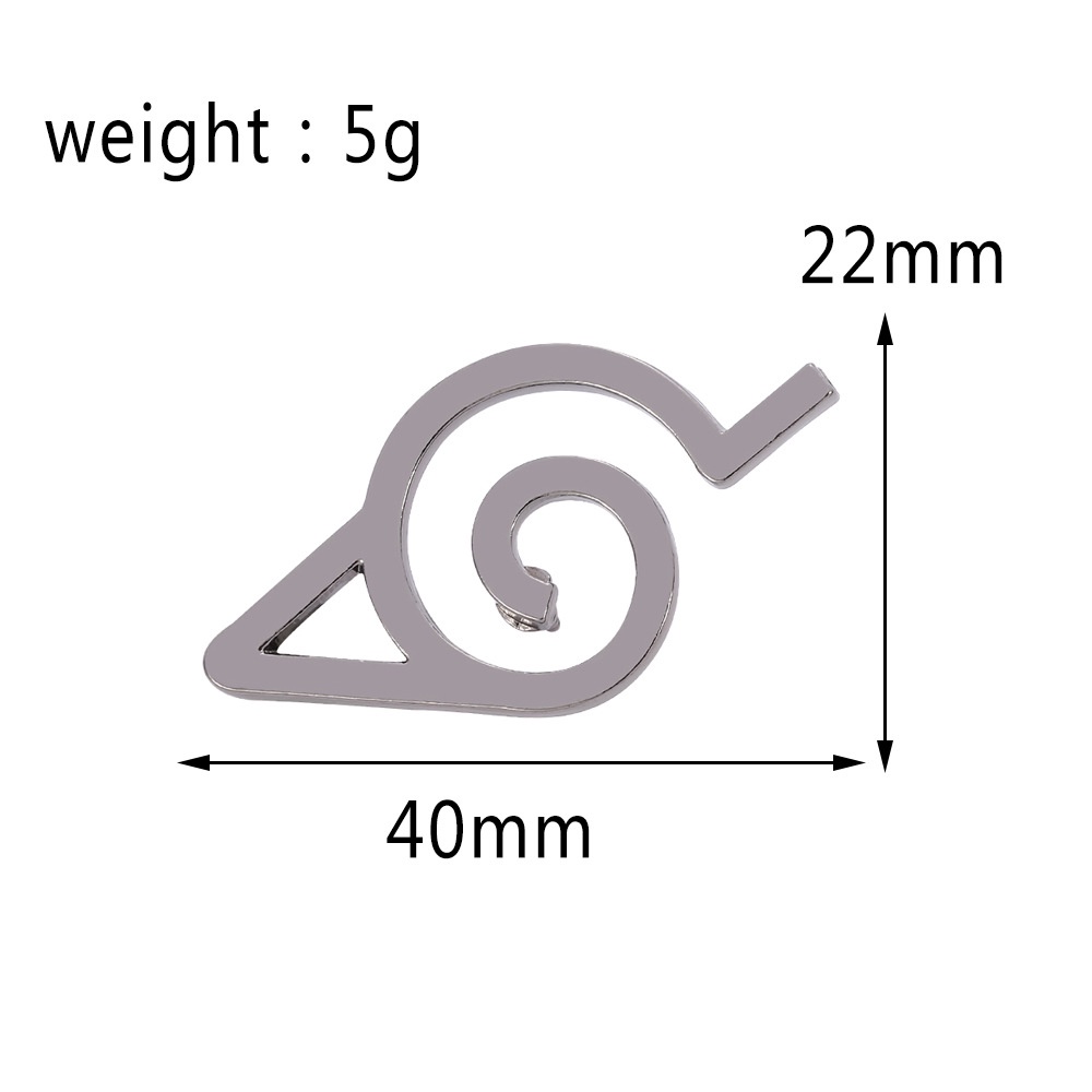 Naruto Akatsuki Broche Konoha Village Ninja Uzumaki Uchiha Sharingan ...