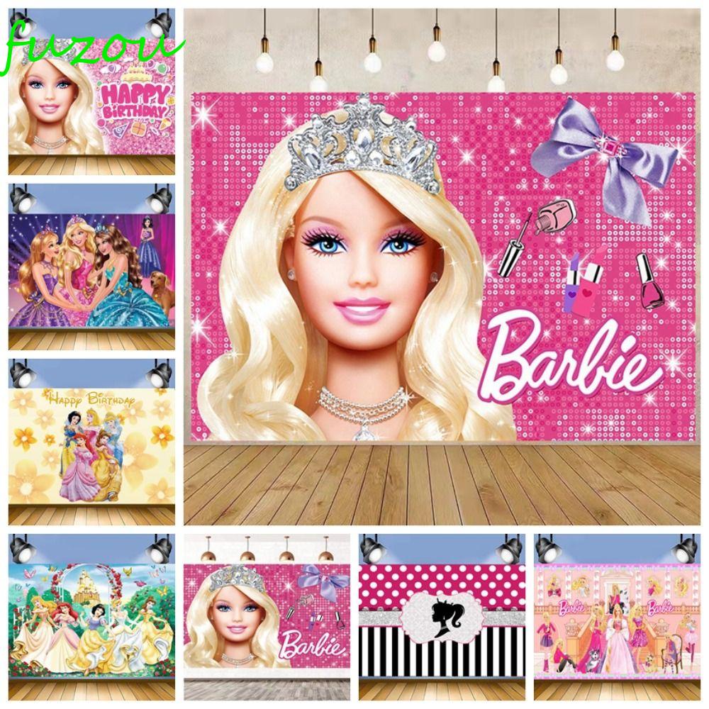 FUZOU Barbie Princesa Banner , Fotografía Patrón , Foto Props 150x100cm ...