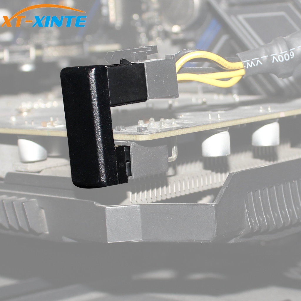 XT-XINTE GPU PCIE 6 Pines 8 Hembra A Macho Conector De Ángulo De 180 ...