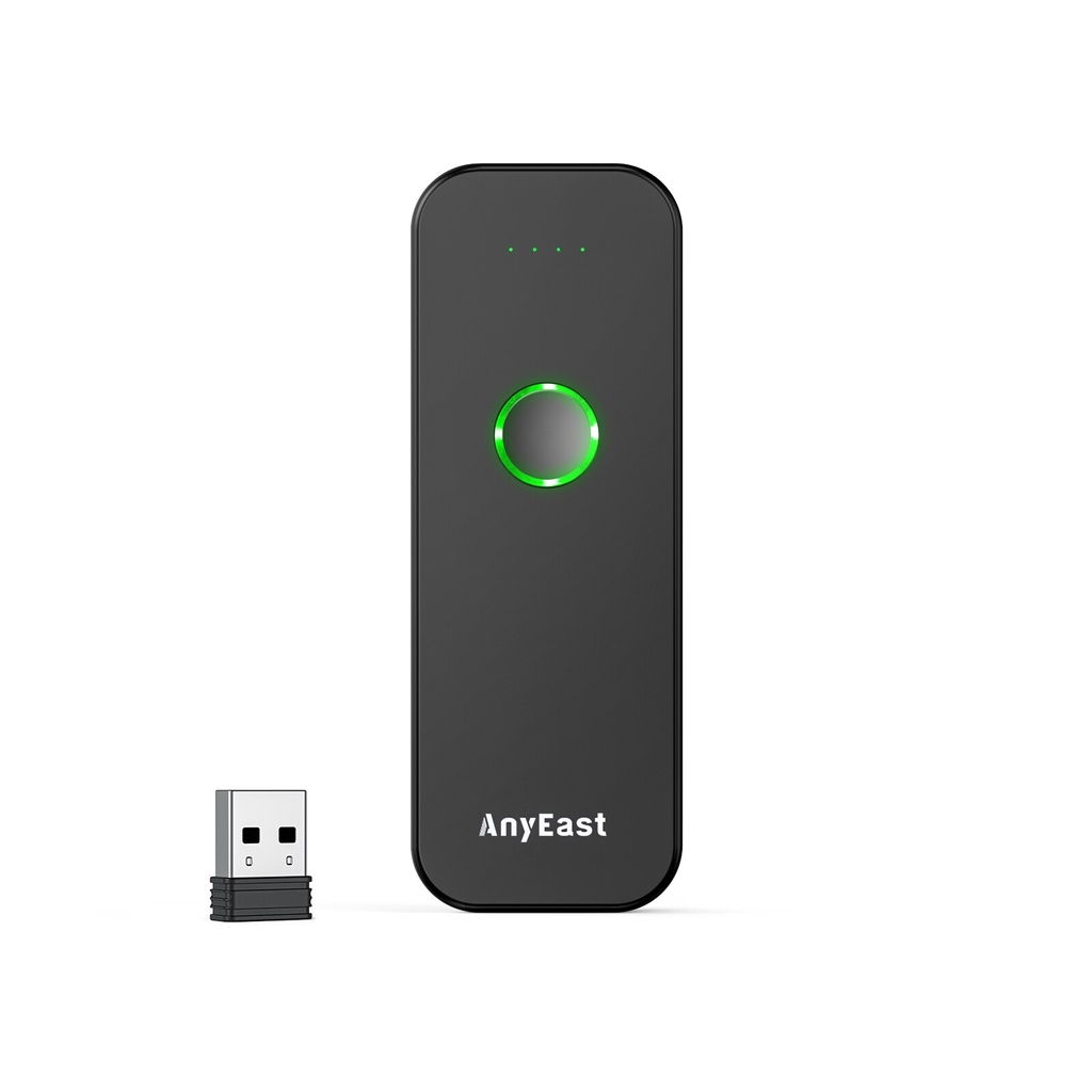 Anyeast Mini 2D Escáner De Código De Barras Inalámbrico Bluetooth Lector , USB Con Cable QR 1D ...