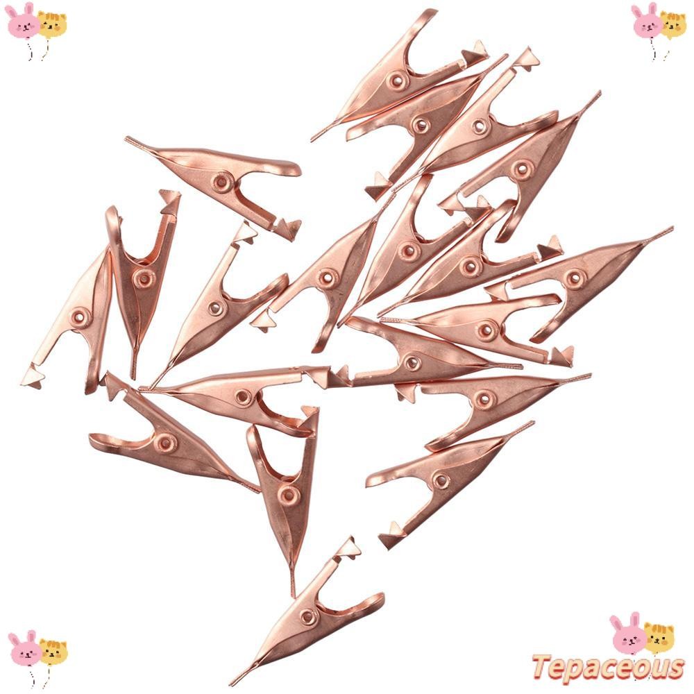 TEPACEOUS 20pcs Micro Toothless Alligator Test Clips , Cobre 5A ...